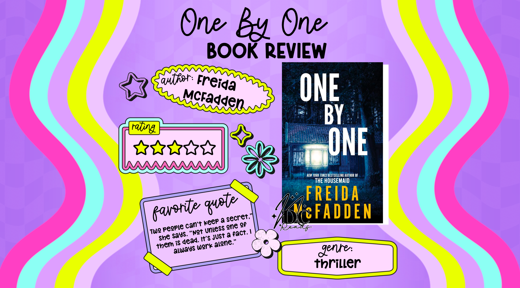 Book Review: One By One by Freida McFadden – Neace Design Co. Digital ...
