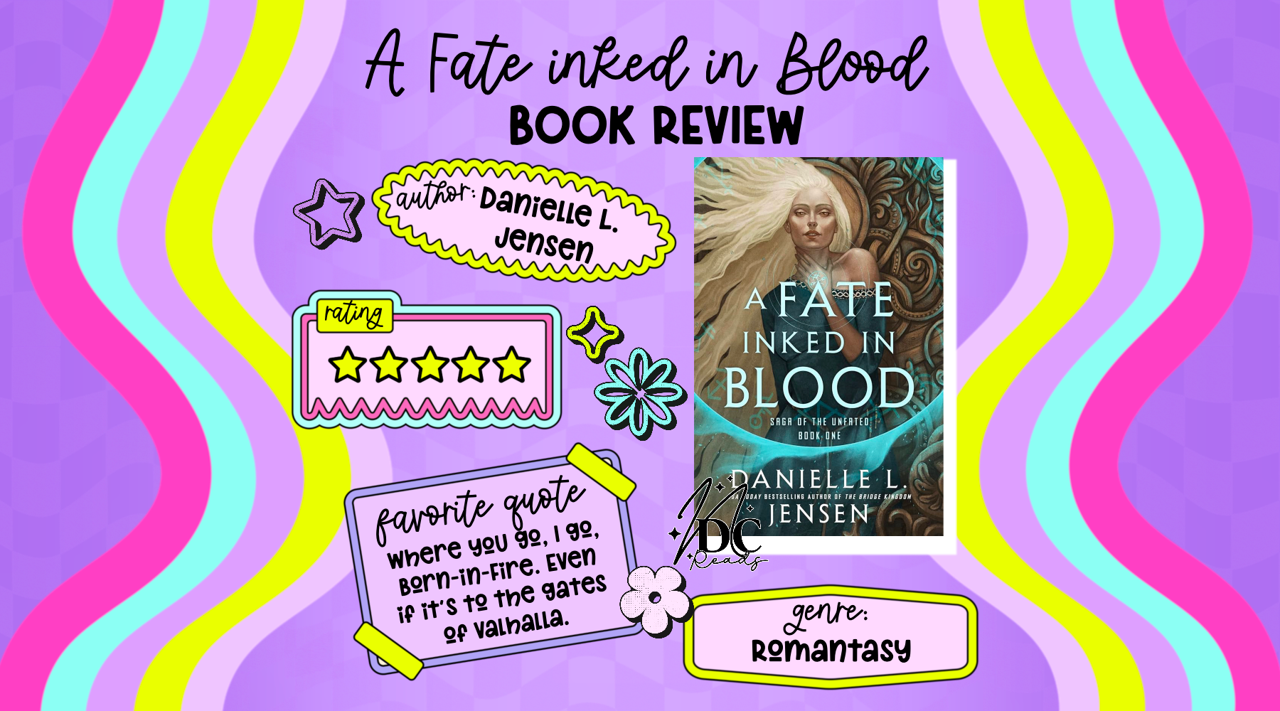 Book Review: A Fate Inked in Blood by Danielle L. Jenson – Neace Design ...
