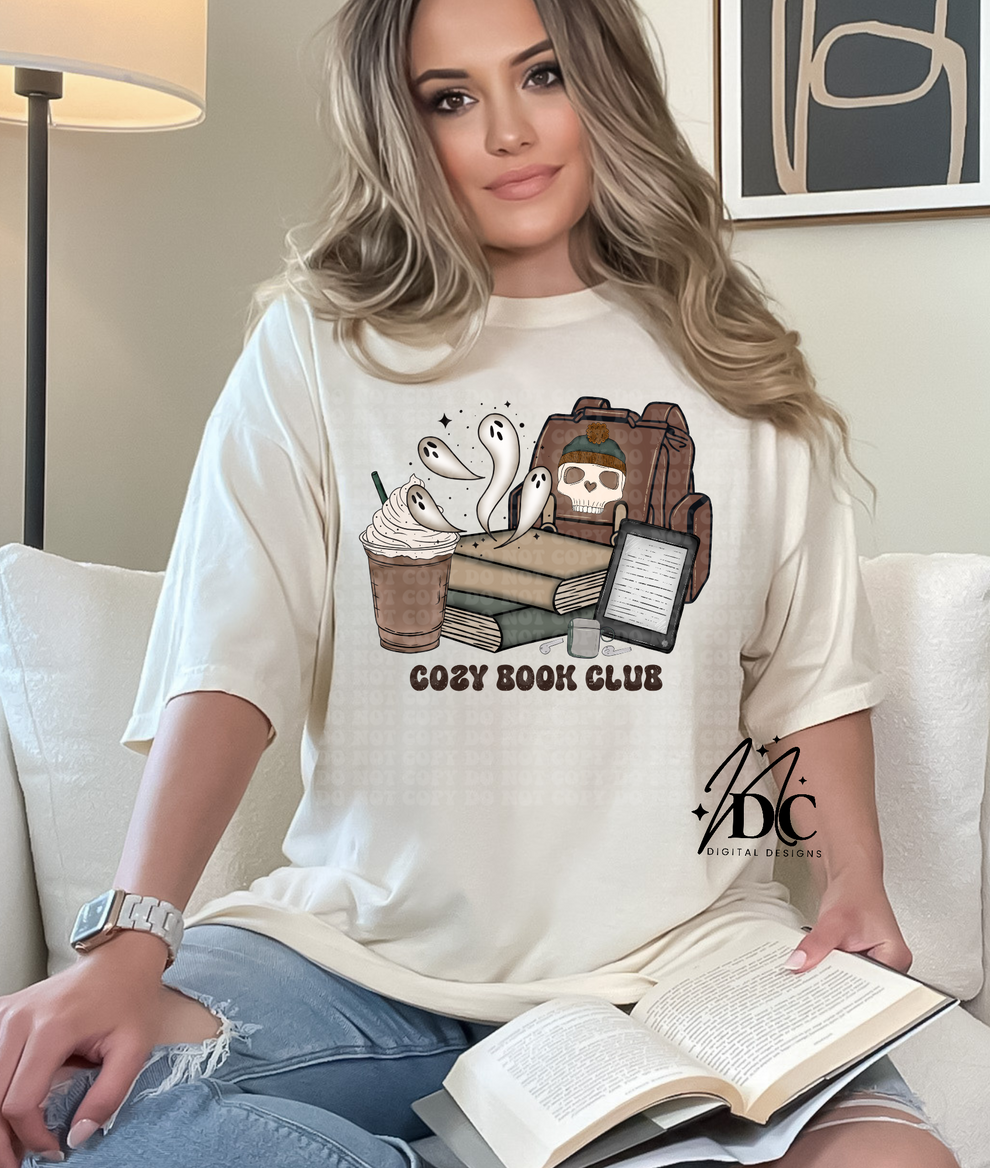 Cozy Book Club Digital PNG – Neace Design Co. Digital Designs