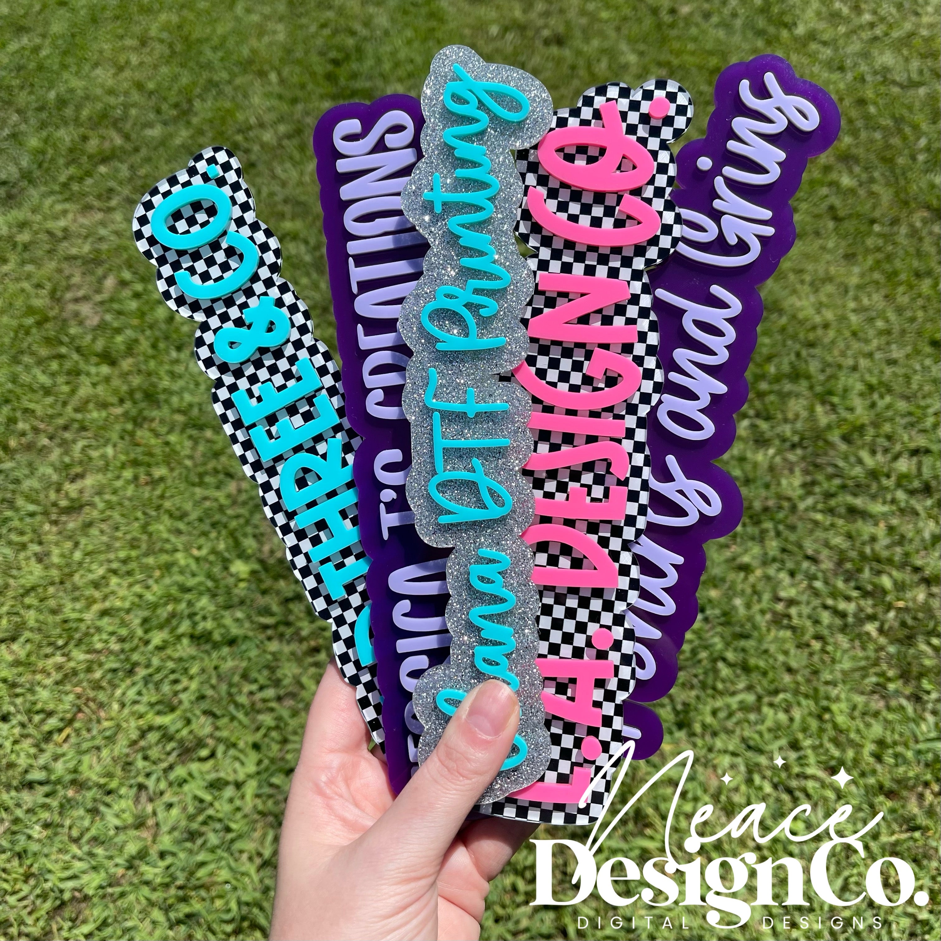 10 Inch Acrylic Physical Watermark – Neace Design Co. Digital Designs