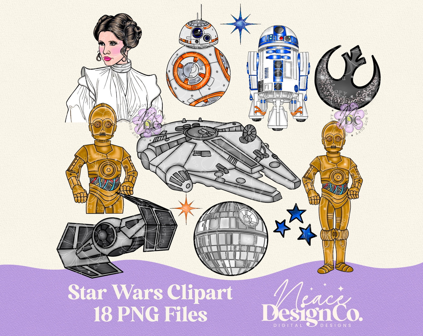Star Wars Digital Clip Art – Neace Design Co. Digital Designs