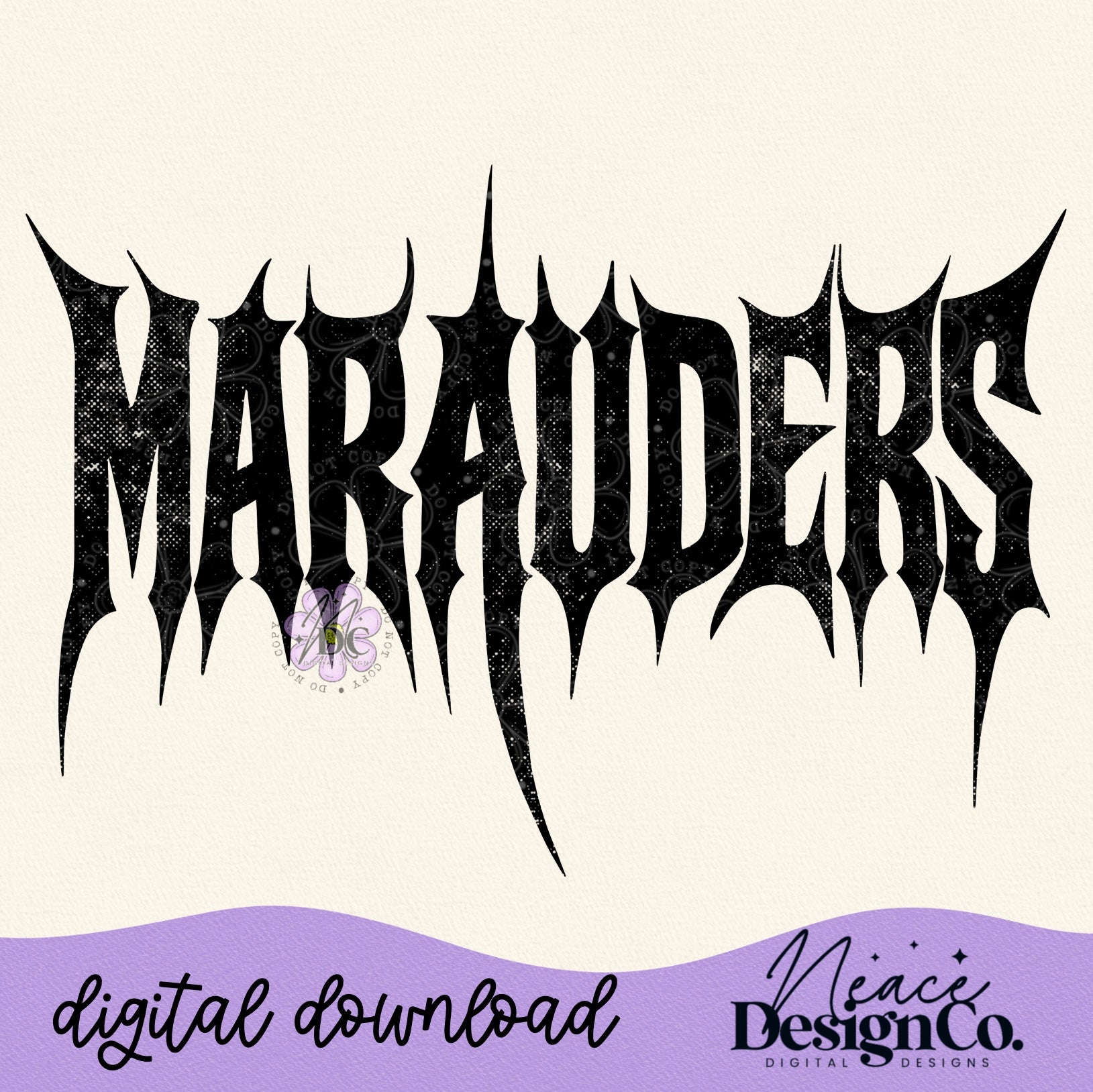 Marauders Single Color Digital PNG – Neace Design Co. Digital Designs