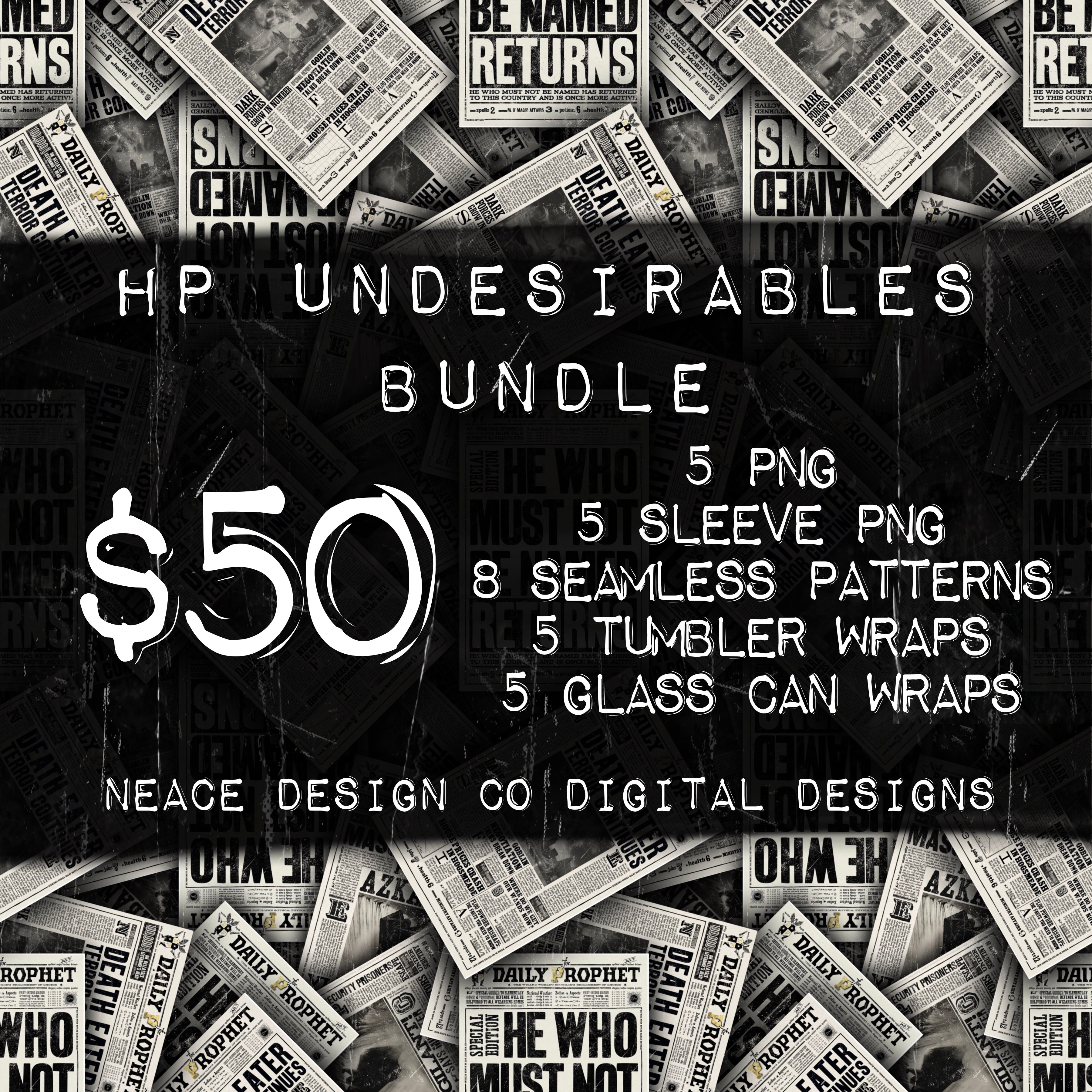 HP Undesirables Bundle – Neace Design Co. Digital Designs