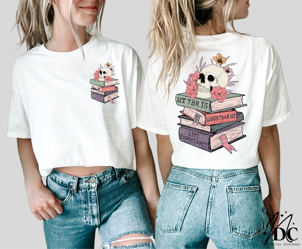 My TBR is Longer Than My Life Expectancy w/Pocket PNG – Neace Design Co ...