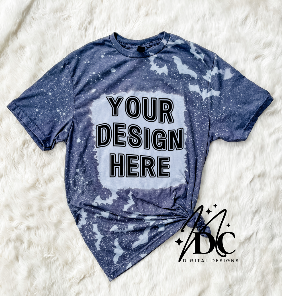 Gildan Heather Dark Grey Bats Bleached Mockup Digital Download – Neace ...