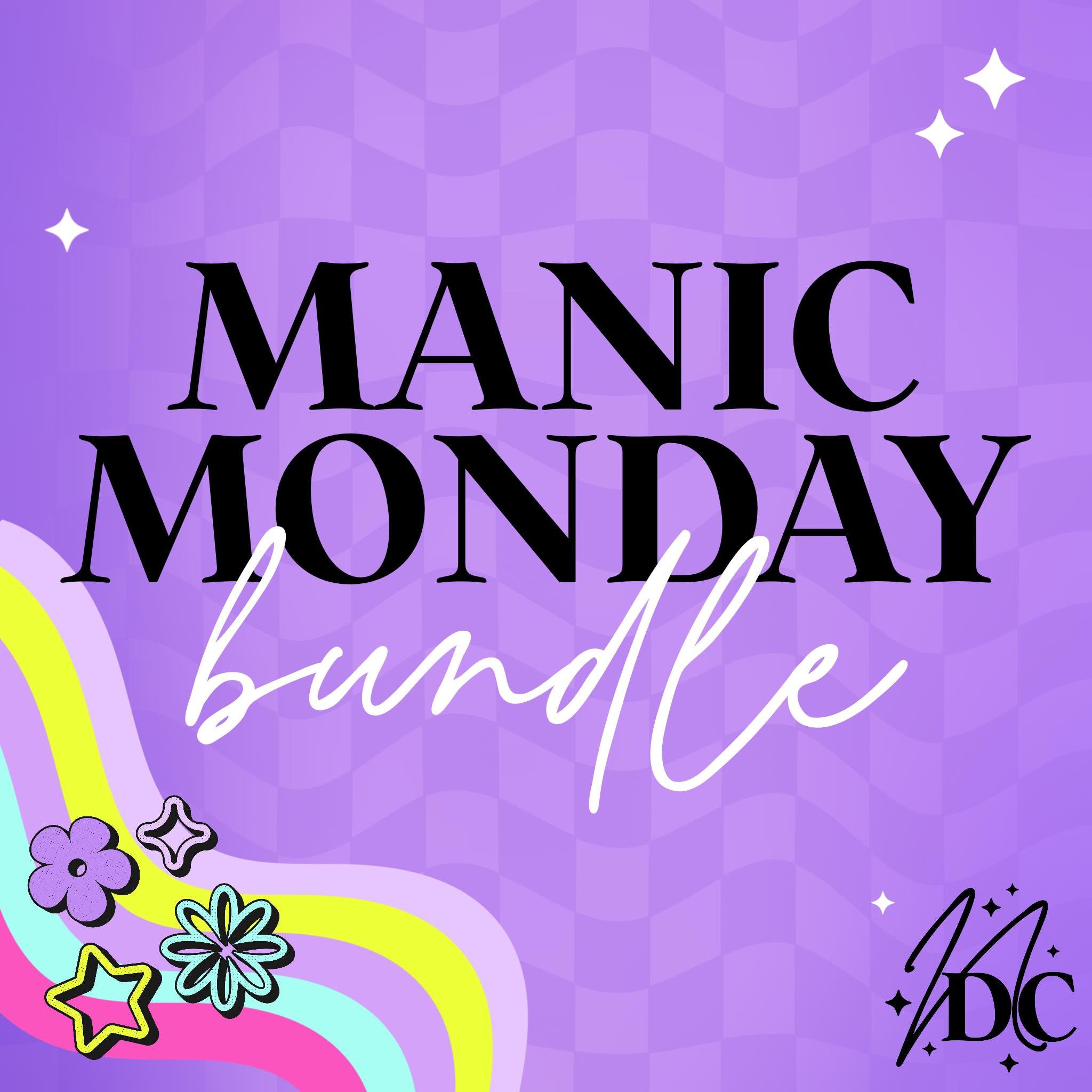 4-7 Manic Monday Bundle Digital PNG – Neace Design Co. Digital Designs