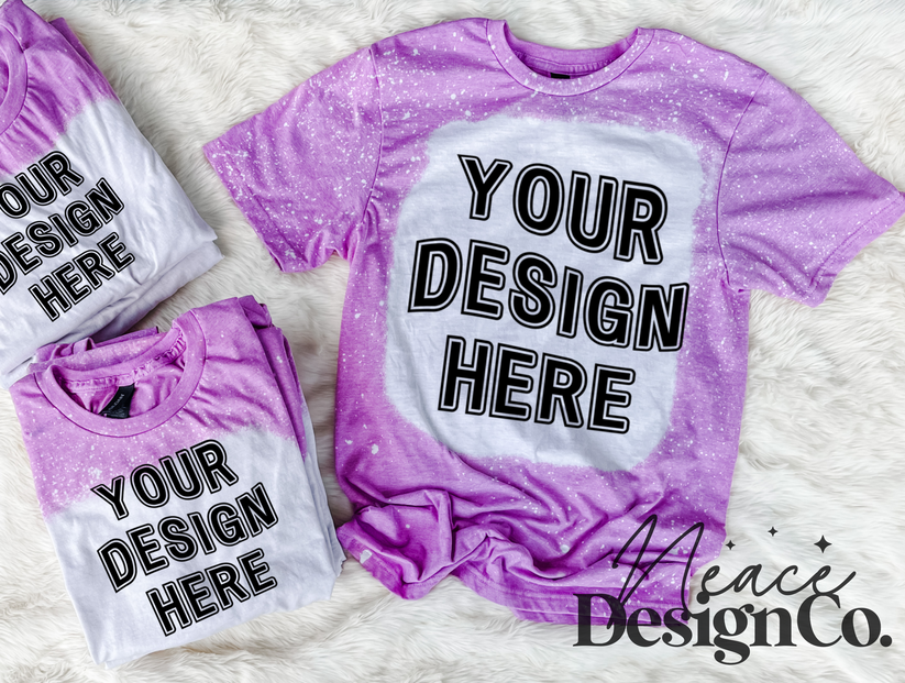 Gildan Heather Radiant Orchid Bleached Mockup Digital Download – Neace ...
