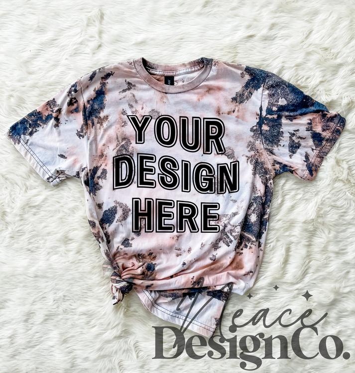 Gildan Dark Heather Acid Wash Bleached Mockup Digital Download – Neace ...